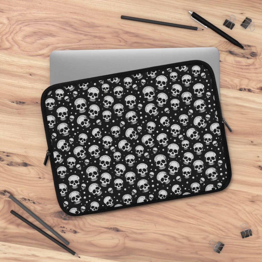 Skull Laptop Case Neoprene Pouch for HP Windows Microsoft Dell Lenovo ...