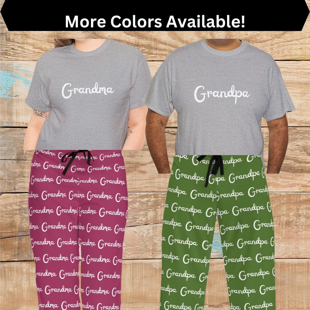 Matching Grandparents Shirts Custom Pjs Pants Men Matching Grandpa ...