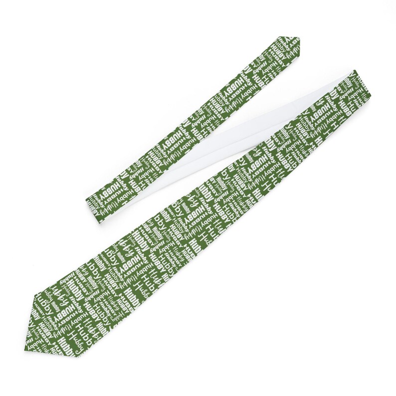 Custom Repeating Name Tie Unique Personalized Gift for Husband Tie Gift ...