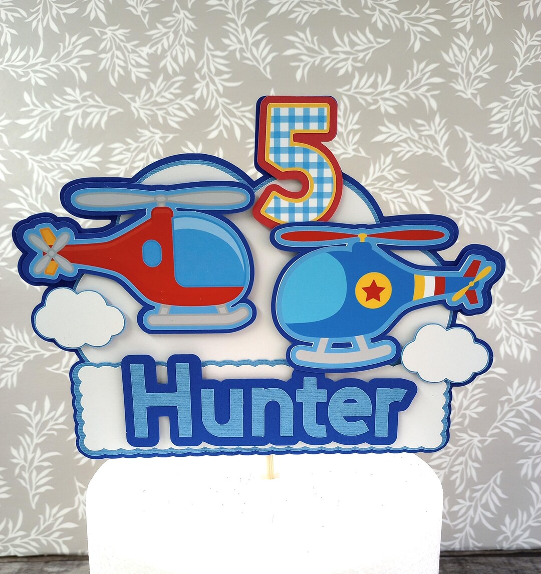 Helicopter Birthday Party Aviation Themed Helicopter Cake Boy Bday ...