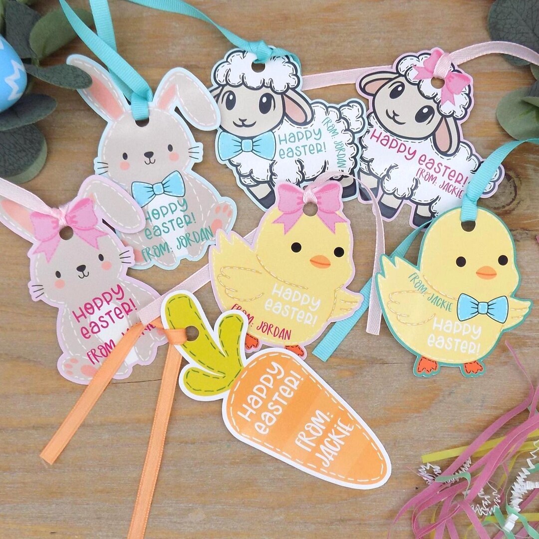 Easter Tags for Classroom Exchange Gift Ideas for Easter Party Favor ...