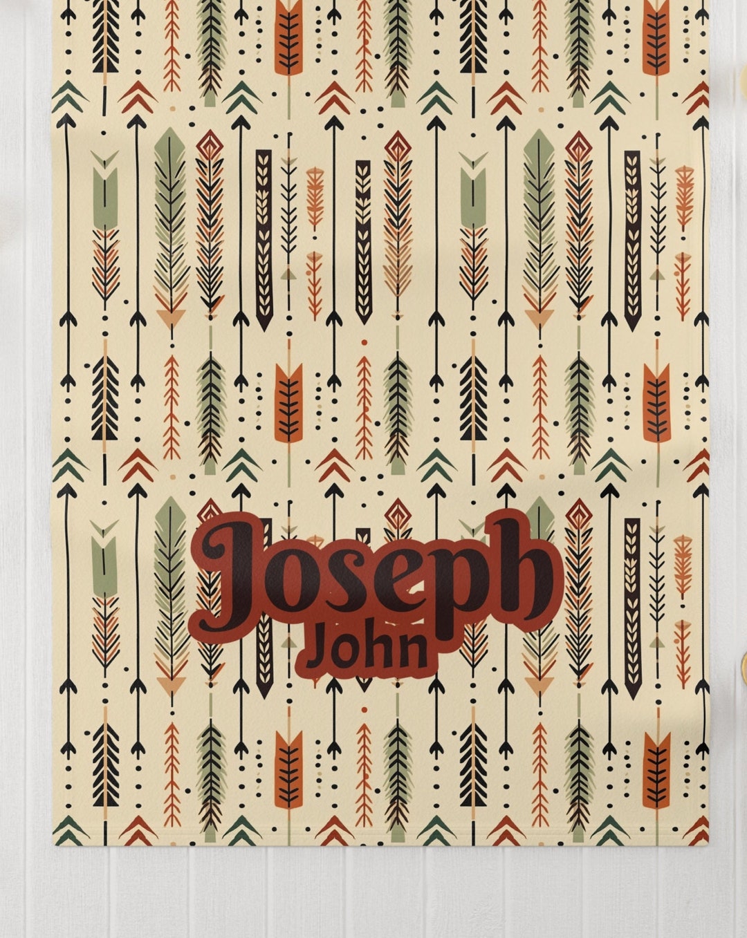 Aztec Blanket Baby Neutral Boho Custom Aztec Nursery Decor Gift for New ...