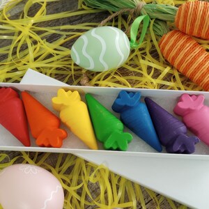 Easter Crayons Bunny Shape Basket Fillers Carrot Shaped Crayons for ...