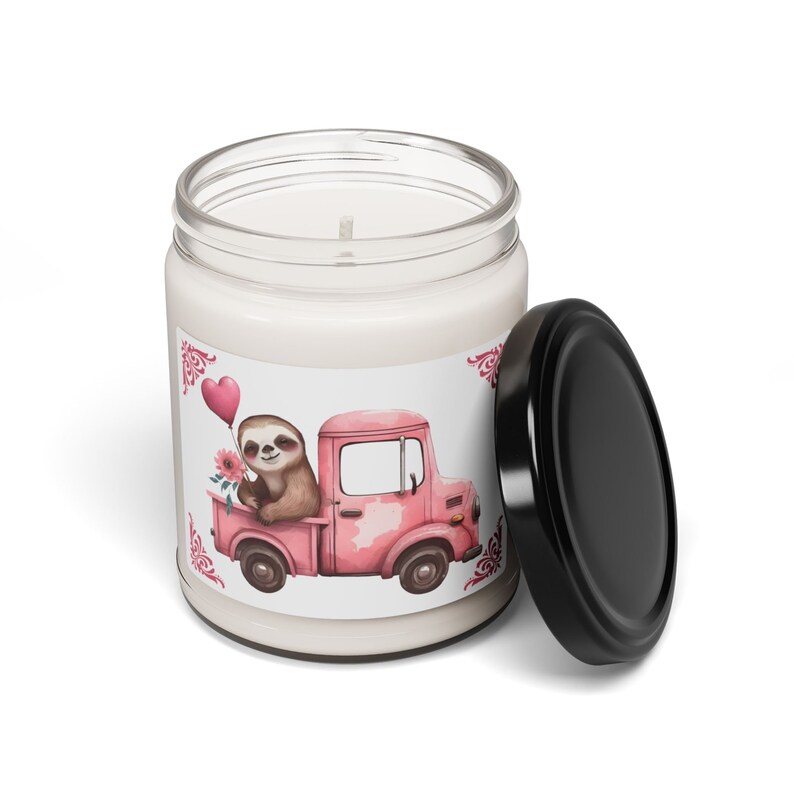 Cute Girl Sloth Candle Sloth Truck Home Decor Sloth Love Soy Candle 9oz ...