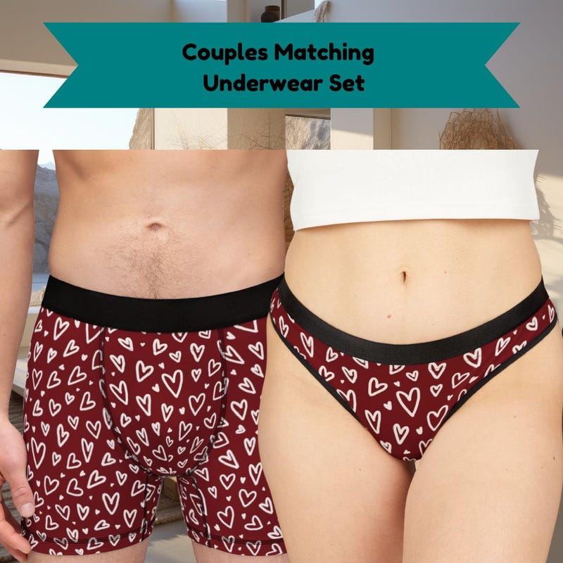 Couples Matching Underwear for Valentine's Day - Etsy
