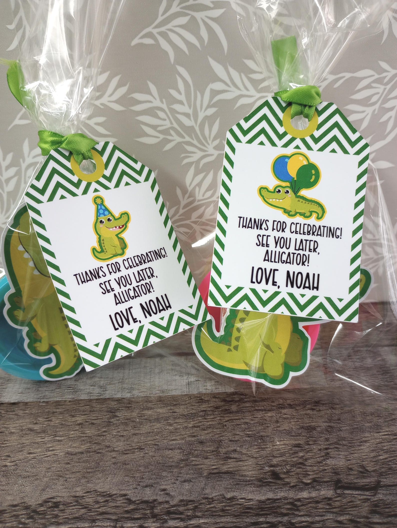 Cute Alligator Birthday Party Favor Tags Personalized Crocodile Thank ...