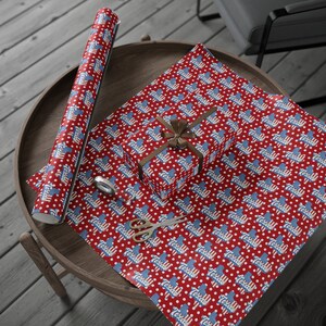 Polka Dot Texas Flag State Wrapping Paper Roll for Men Texas Gift Wrap ...