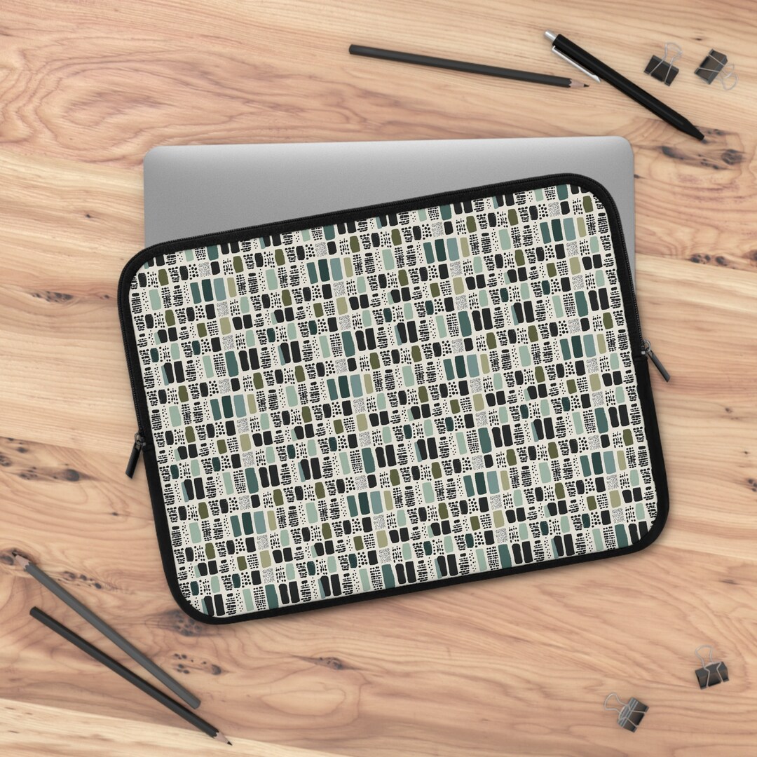 Boho Sage Green Laptop Case Neoprene Pouch for HP Acer Dell Lenovo ...