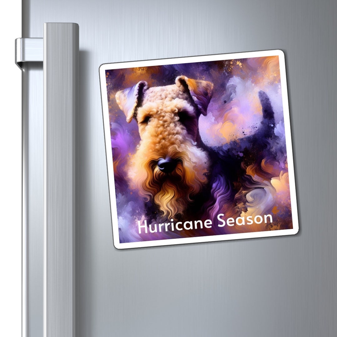 Custom Refrigerator Airedale Terrier Dog Magnet Gift Airedale Mom Gift ...