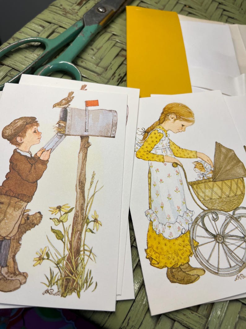 Vintage 1970s Current Kids Blank Note Cards Stationery by Powell - Etsy