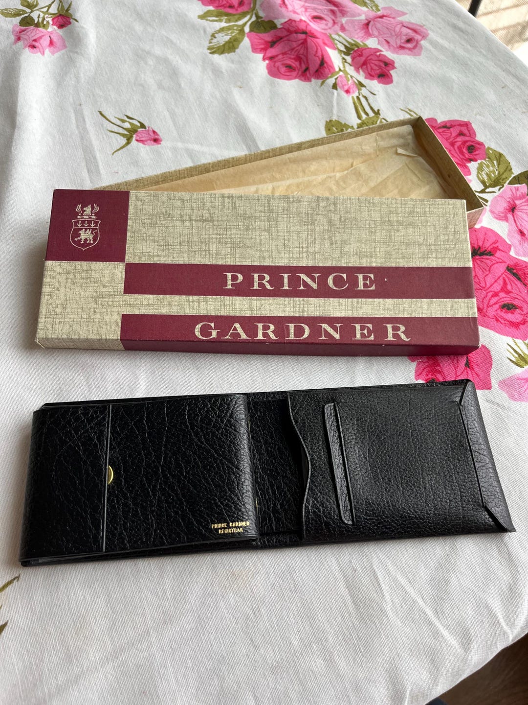 Vintage 1960s 1970s Prince Gardner Leather Wallet in Original Box ...