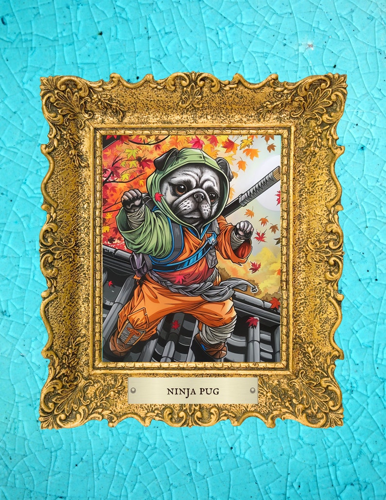 Pug Coloring Pages- Ninjas, Detectives, Sports & More. Pugs Living Life ...