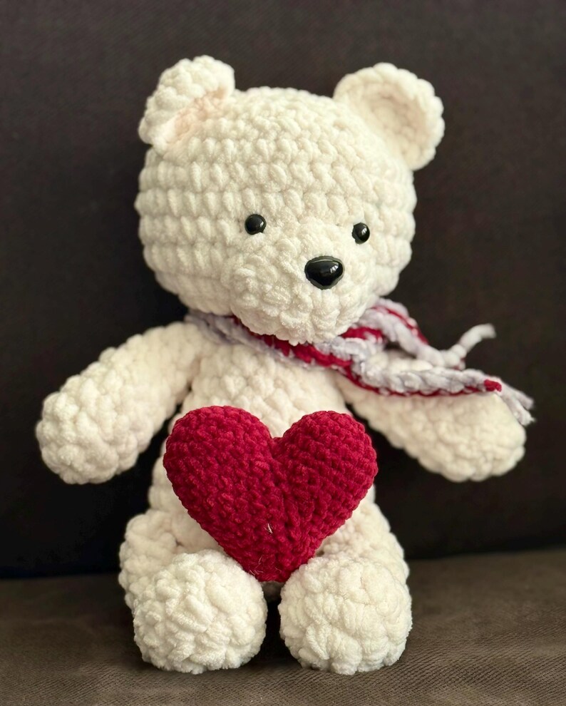 Handmade Crochet Teddy Bear | Valentine’s Day Gift | Personalized ...