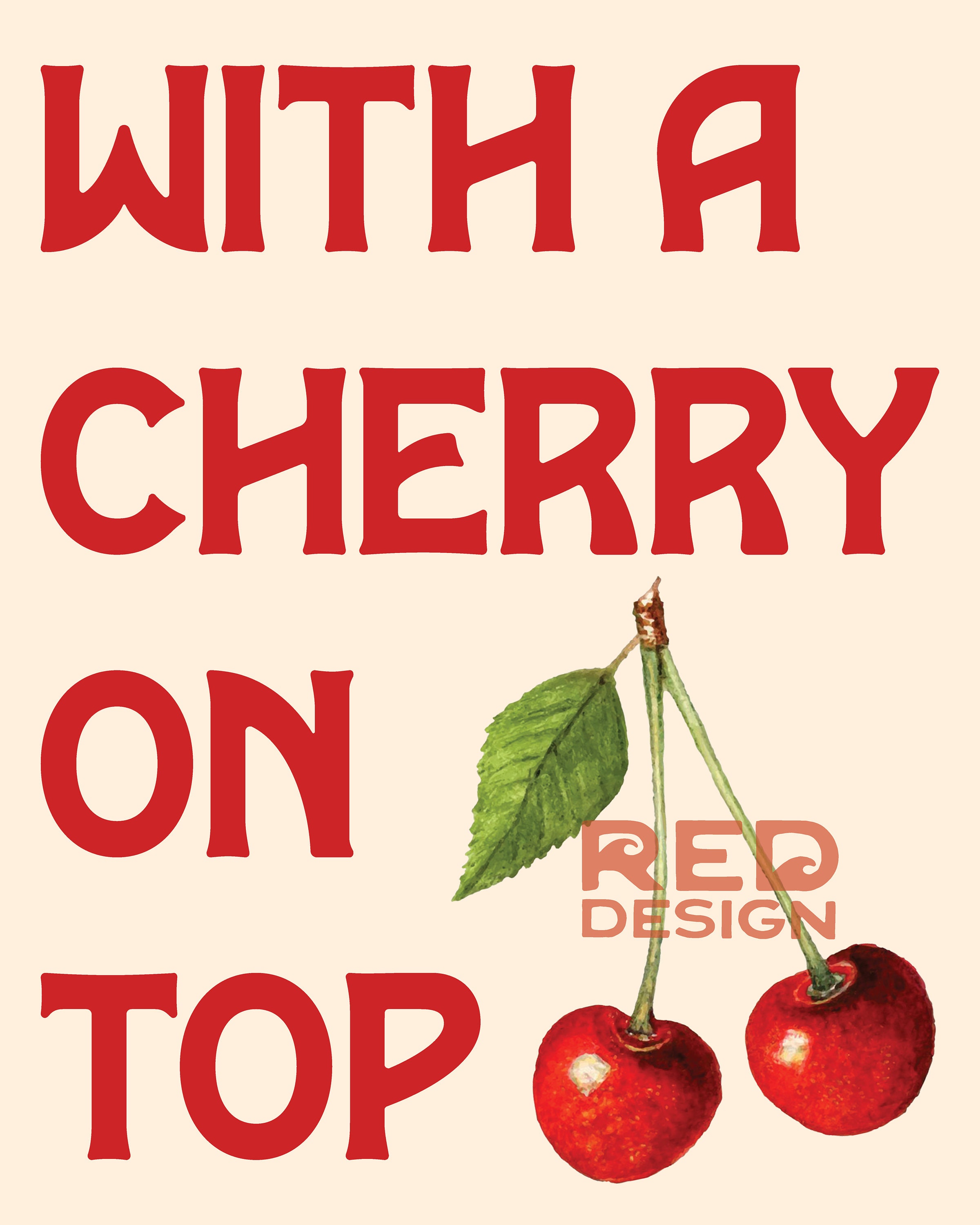 Cherry Poster - Etsy