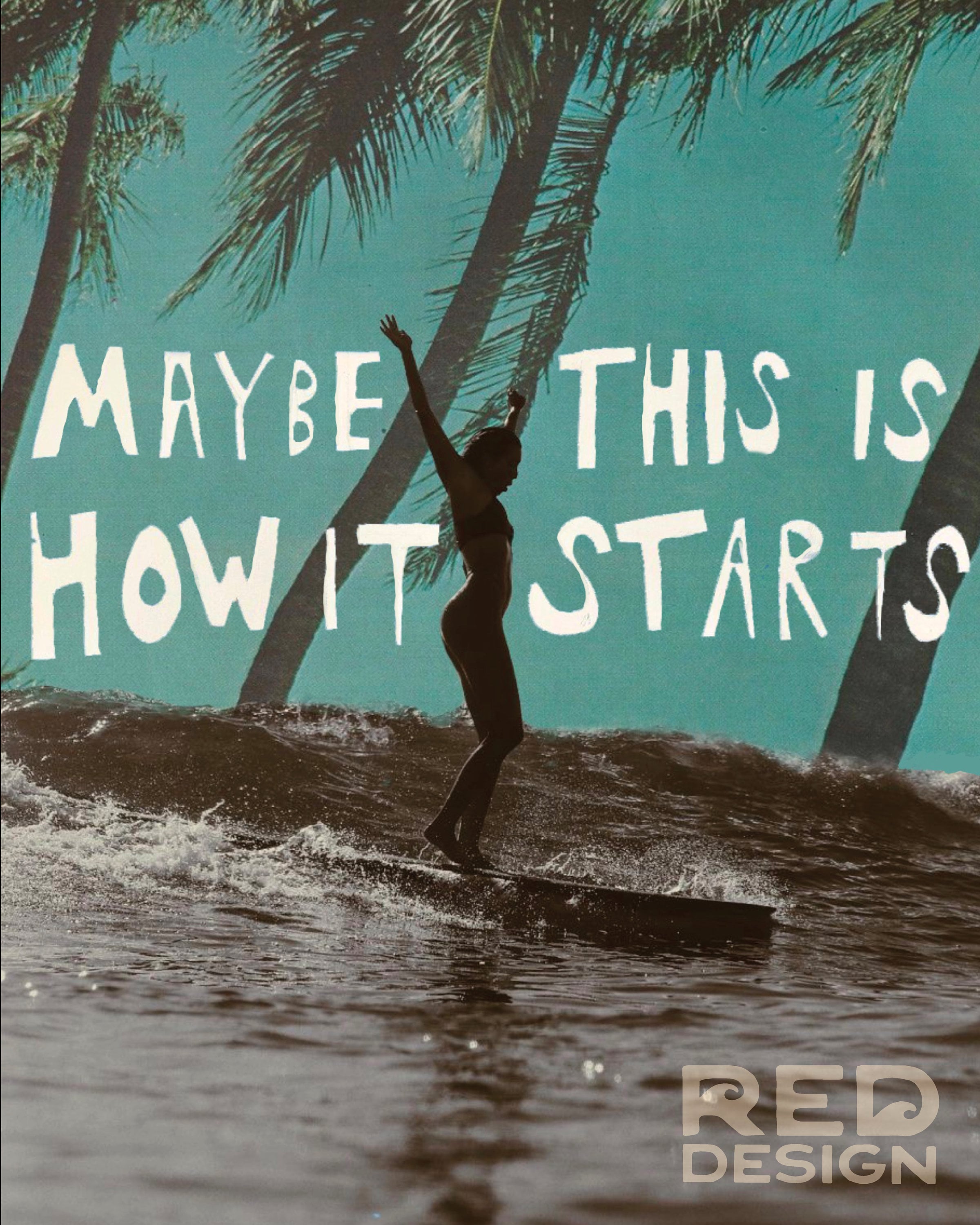 Beach Collage Poster - Etsy