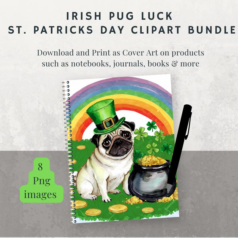 St Patricks Day Pug - Etsy