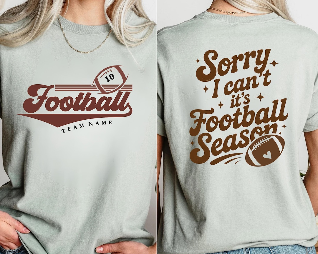 Customized Football Shirt Custom Name Number Football Tee Game Day ...