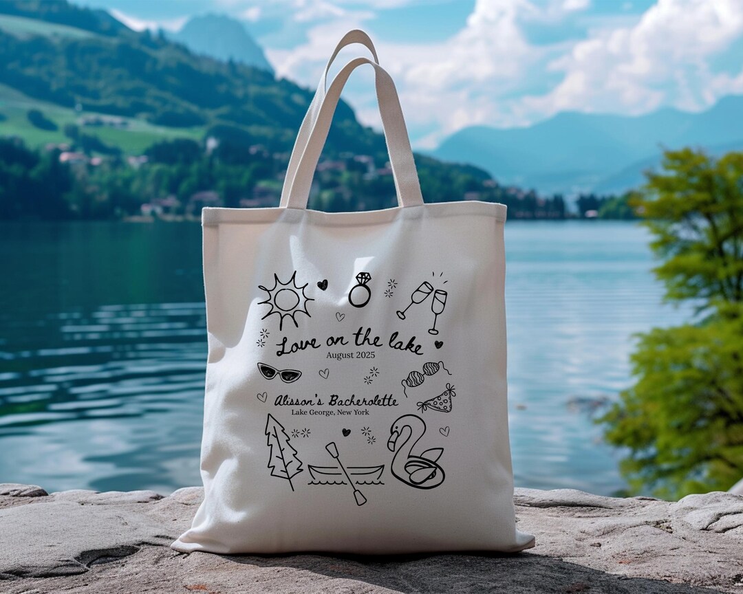 Custom Mountain Bachelorette Weekend Tote Personalized Bridesmaid Bags ...