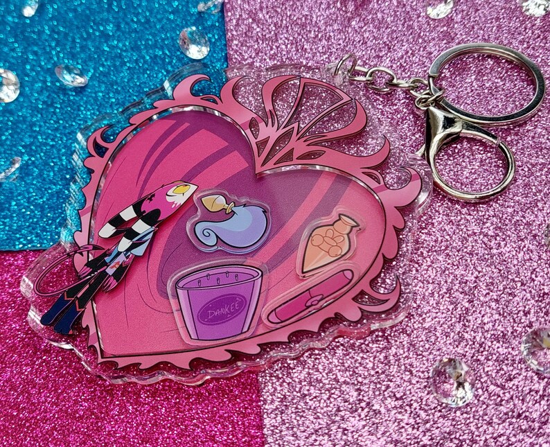 Full Moon Blitzø Helluva Boss Acrylic Shaker Keychain PRE-ORDER - Etsy