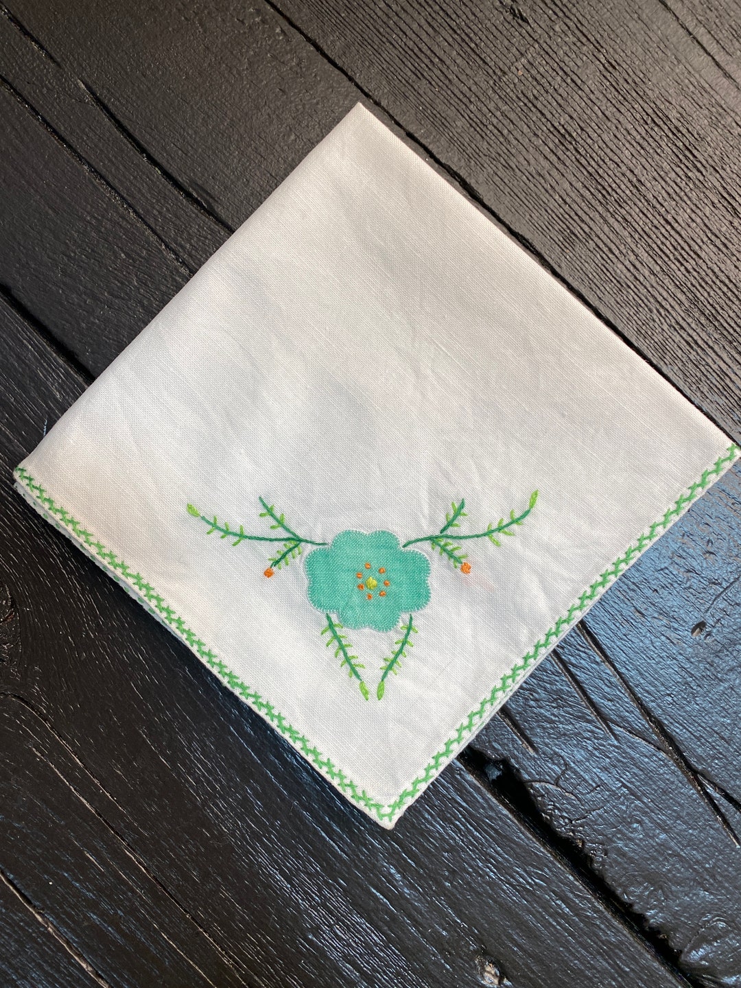 Vintage Cloth Napkins, Flower Napkins, Floral Cloth Napkins, Antique ...
