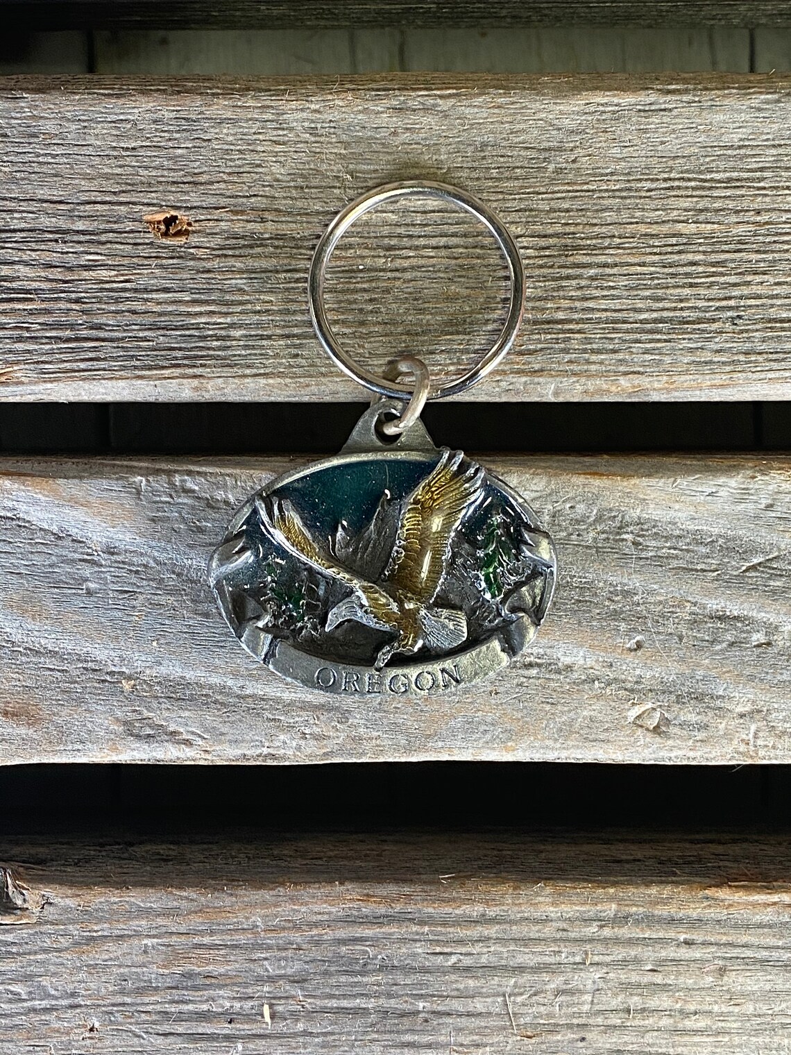 Oregon Keychain Oregon State Eagle Keychain 1980s Keychain - Etsy