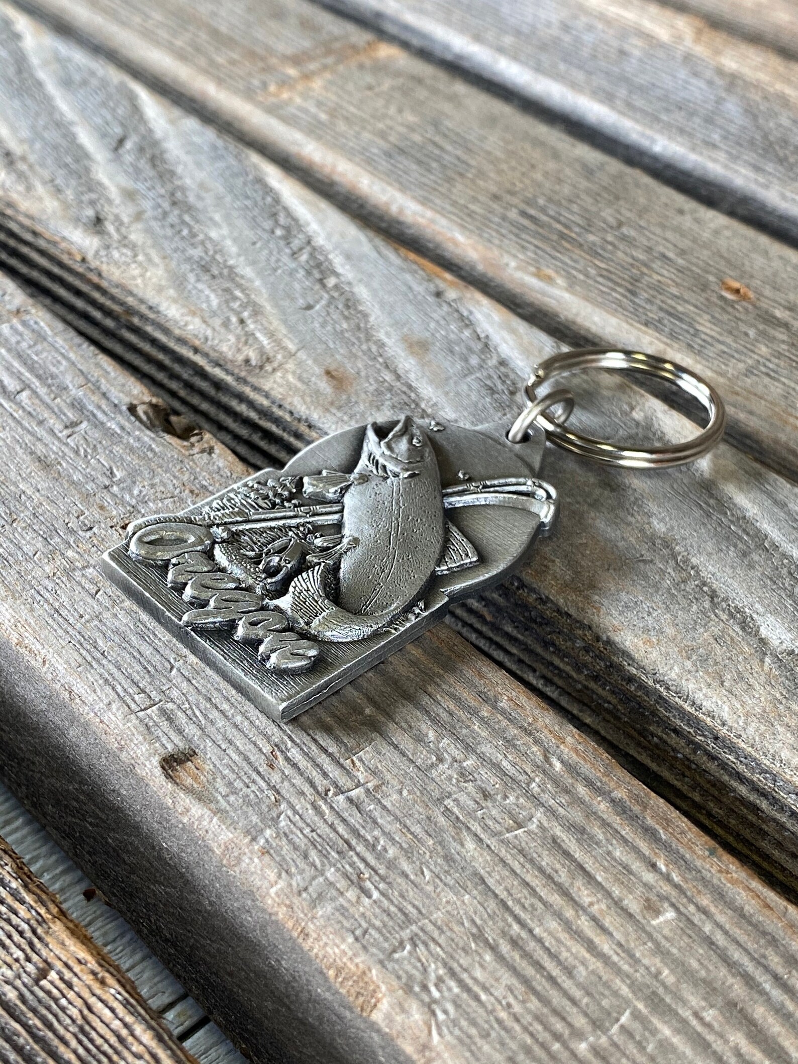Oregon Keychain Fishing Keychain Oregon Fishing FREE USA - Etsy