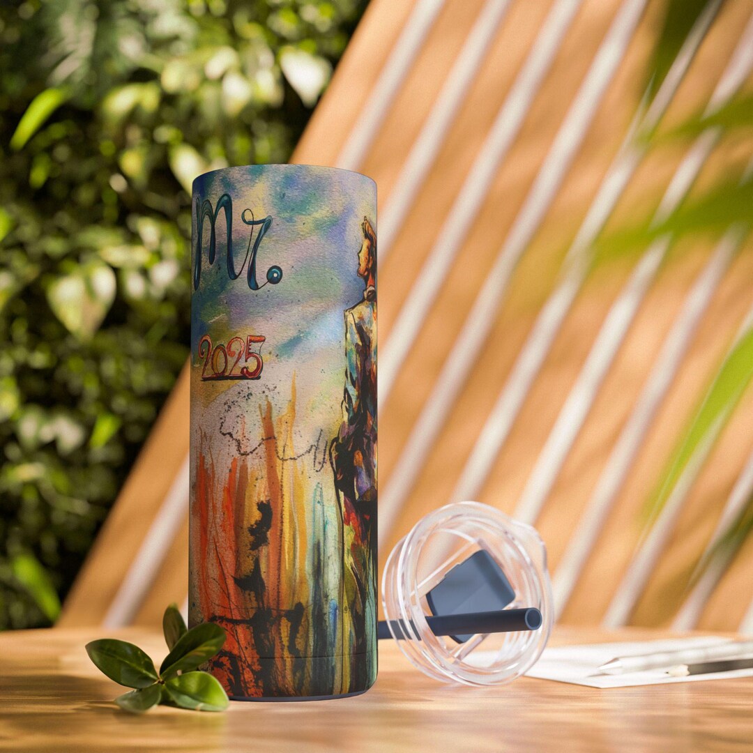 Mr. 2025 Maars Maker Skinny Matte Tumbler, 20oz-gift for Wedding, Couples, Newlyweds, Newly ...
