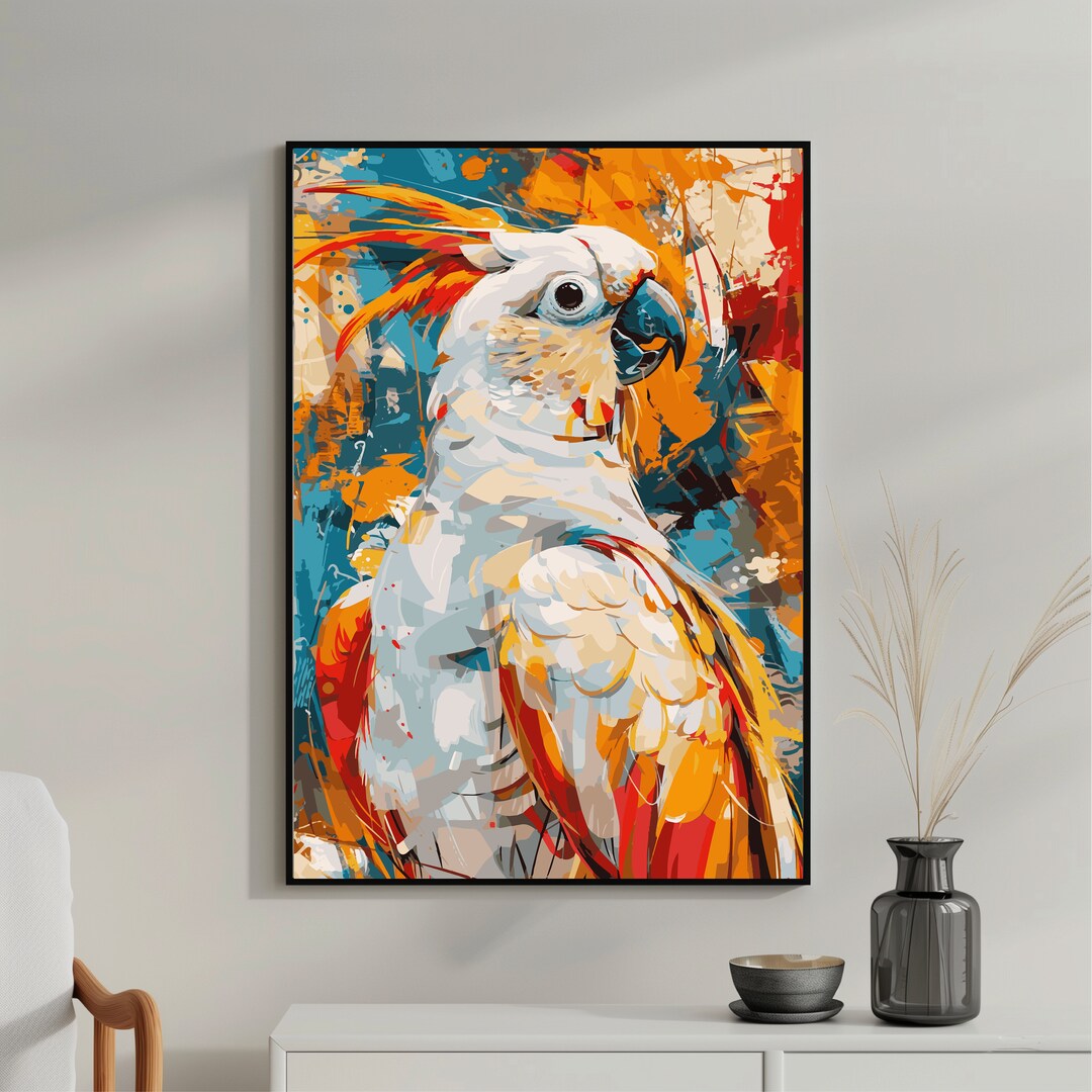 Cockatoo Parrot Poster, Cockatoo Poster, Parrot Poster Wall Art - Etsy
