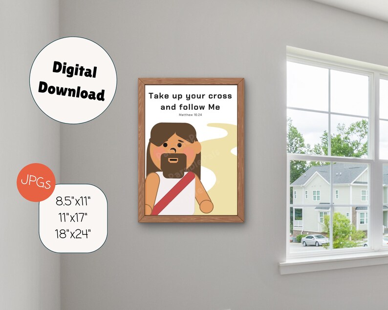 Jesus Animated Movie Poster Cute Cartoon Printable Bible Kids Church ...