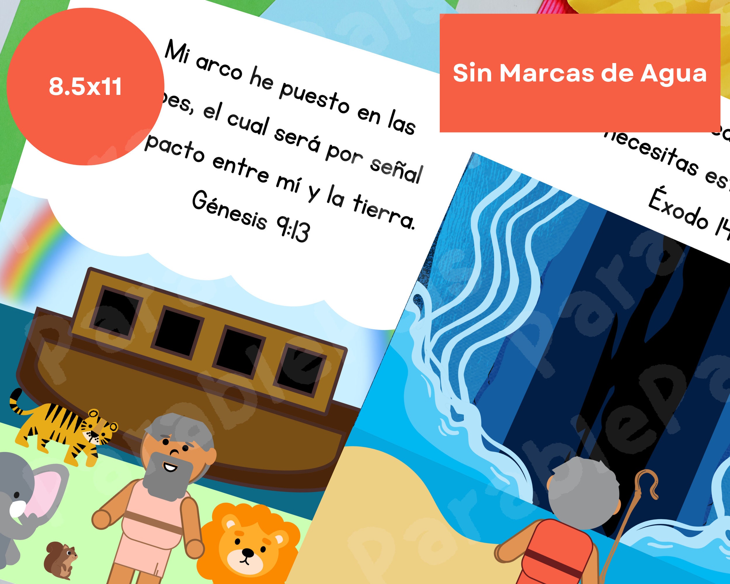 Kids Bible Posters, Spanish Scripture, Bible Characters, Bible Stories ...