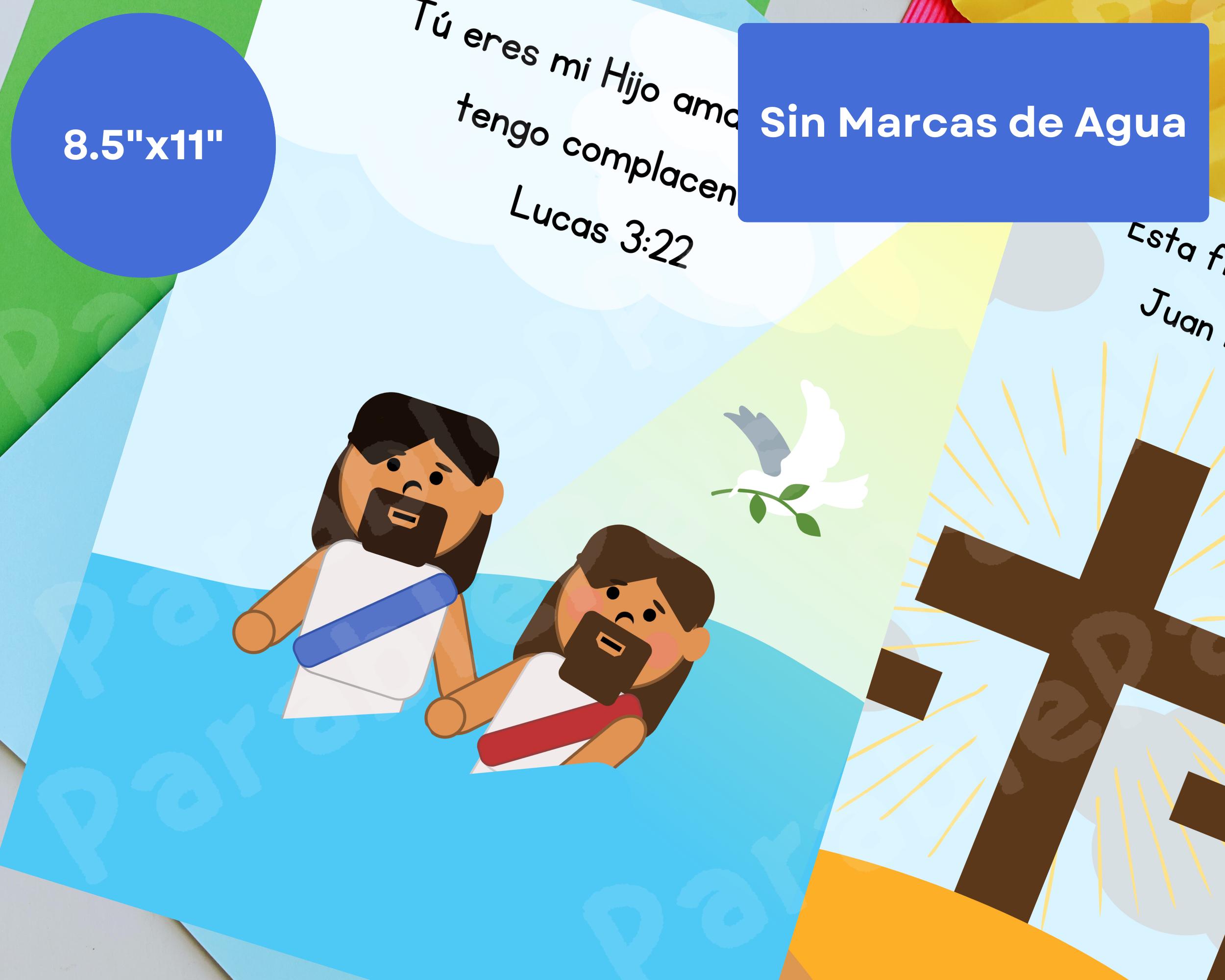 Spanish Bible Posters Printable Kids Español Church Homeschool Sunday ...