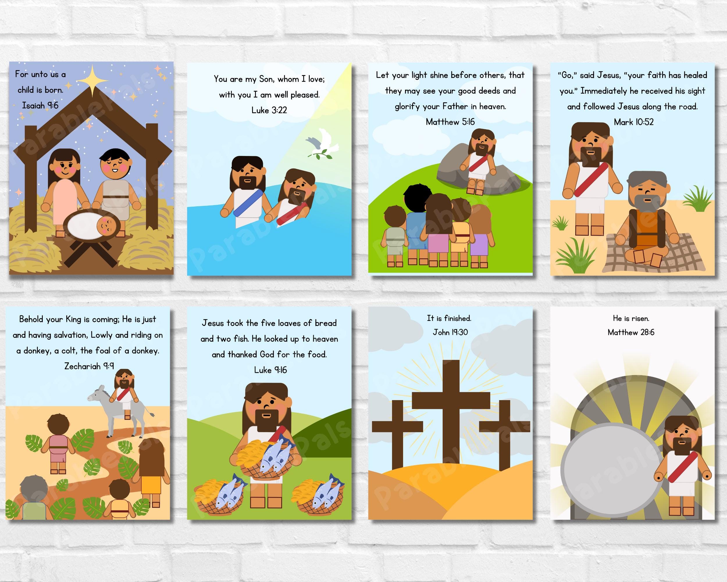 Bible Character Posters, Kids Bible Stories, Homeschool Learning ...