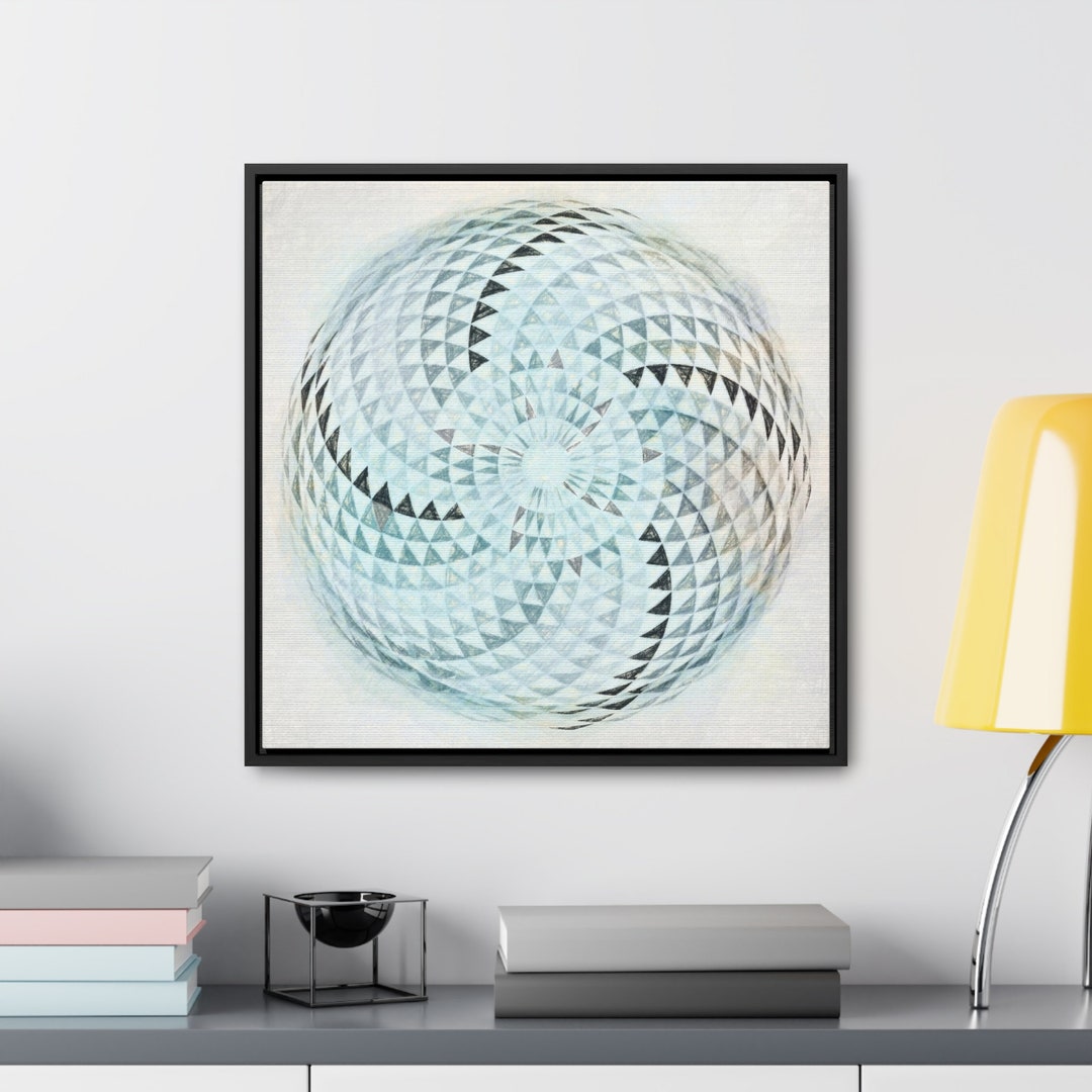 Hypnotic Pinwheel Mandala Gallery Canvas Wraps, Square Frame Wall ...
