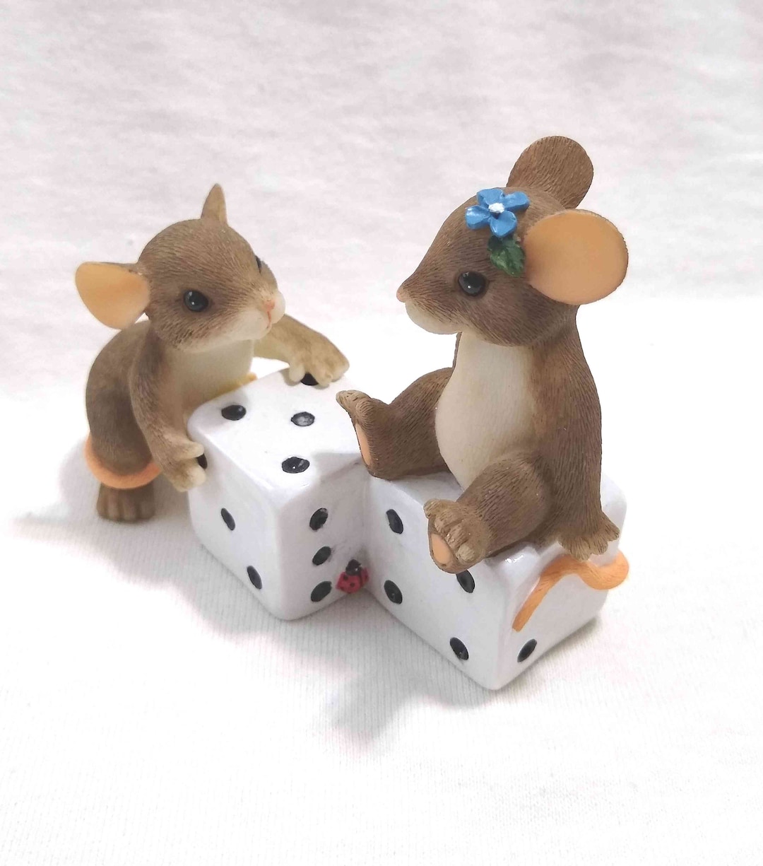 Dice Figurine+pin Set "you're Worth the Gamble" by Dean Griff's ...