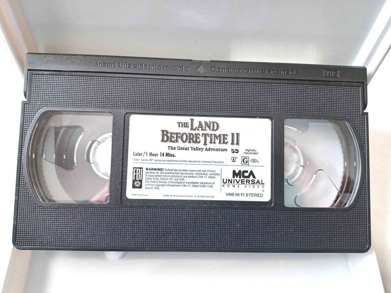 VHS Land Before Time II Great Valley Adventure (1994) 82142 MCA ...