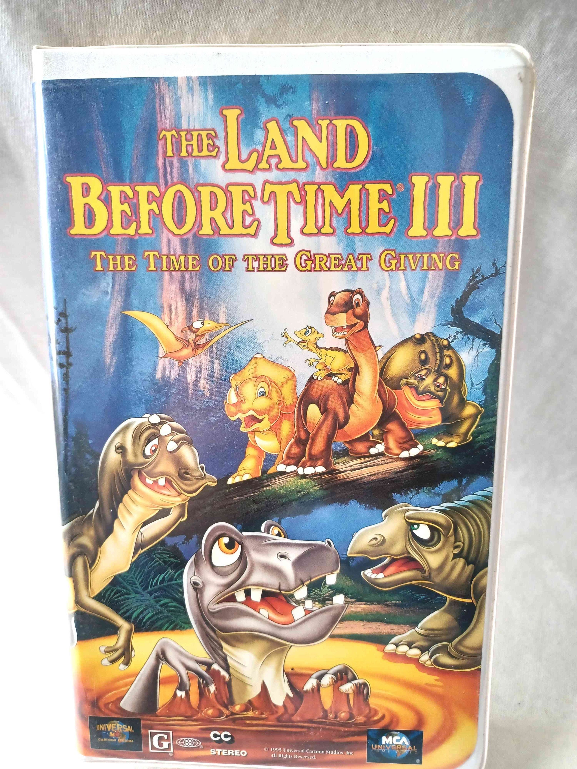 Vhs Land Before Time Iii Time Of The Great Giving 1995 82413 Etsy