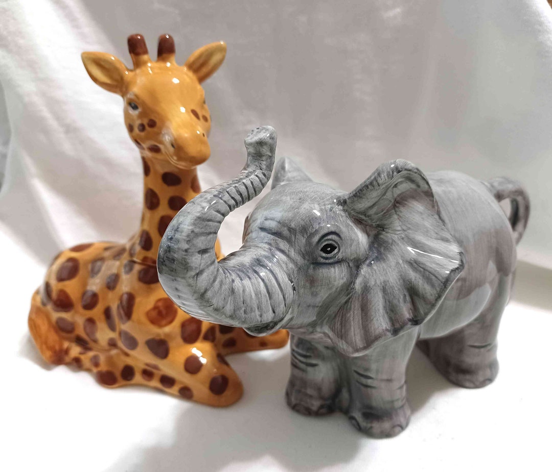 Giraffe and Elephant Sugar & Creamer by Stephanie Stouffer Jungle ...