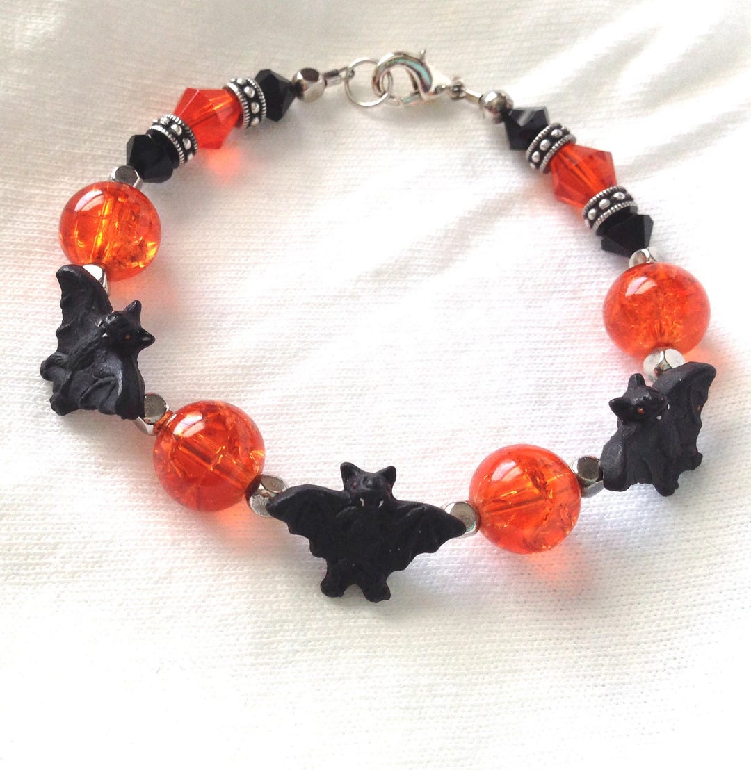 Halloween Bats Bracelet - Etsy