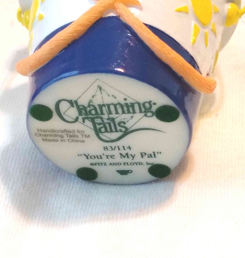 Sand Pail Figurine you're My Pal by Dean Griff's Charming Tails, Beach ...