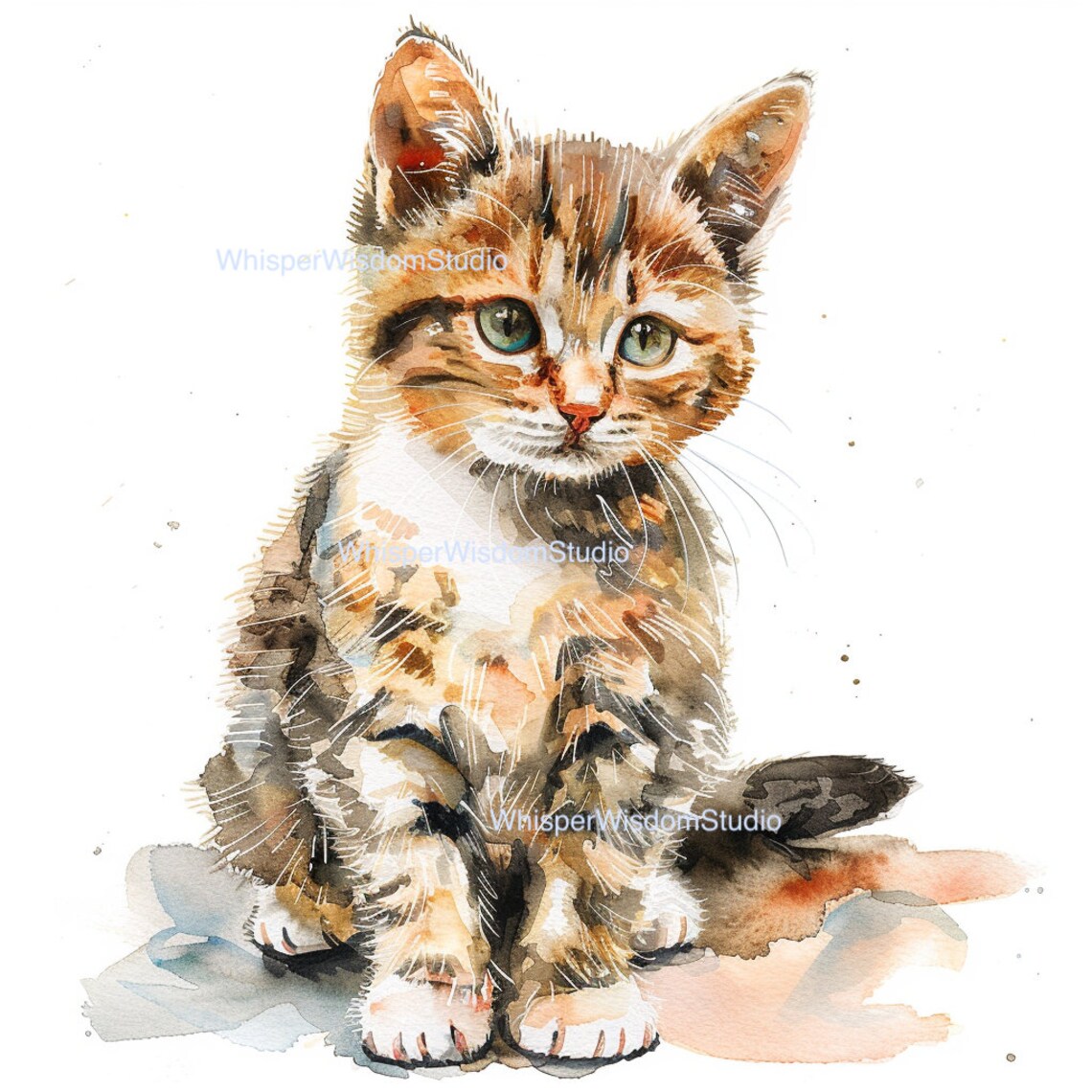 Cute Cat Clipart Bundle, Clip Art Set of 12 High Quality Pngs ...
