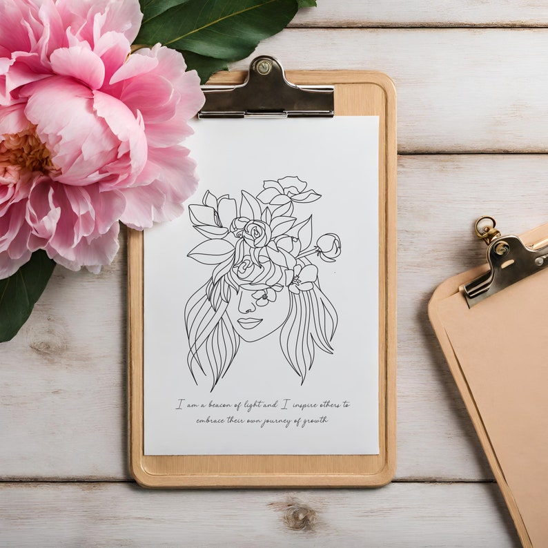 Adult Coloring Page Mindful Coloring Page I Inspirational Coloring Page ...