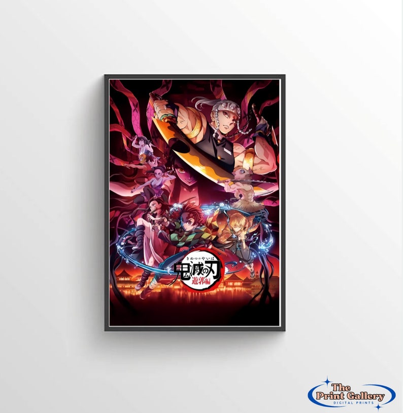 Demon Slayer Anime Poster, 3 Piece Set the Entertainment District ...