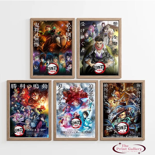 Demon Slayer Poster Pack - Etsy