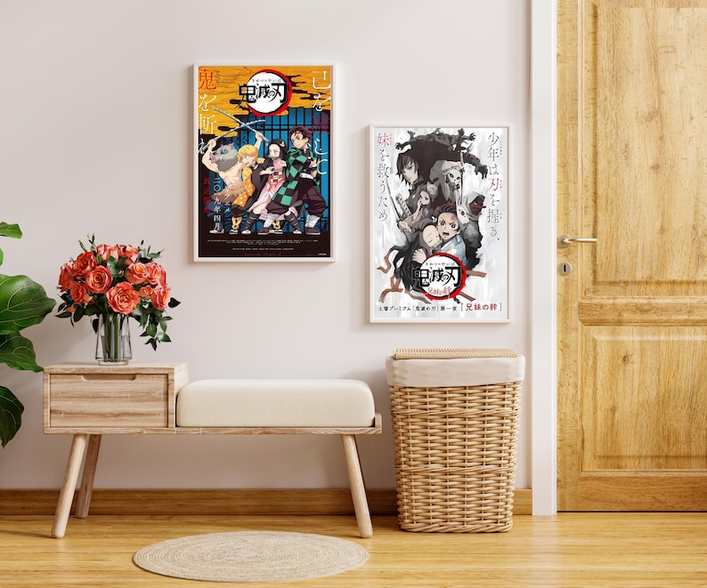 Demon Slayer Anime Movie Poster Pack V2, 8 Piece Set the Hashira ...