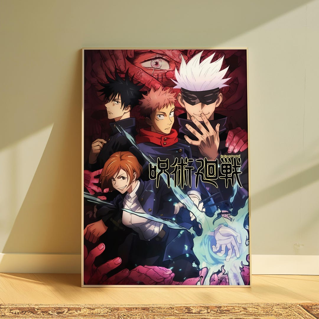 Jujutsu Kaisen Anime/Manga Poster V1 | 1 Stück Set | Satoru Gojo, Yuji ...