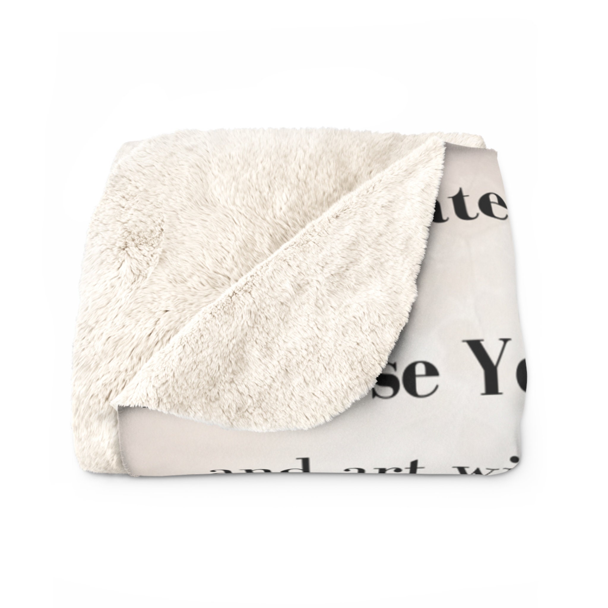 Custom Poem on Sherpa Fleece Blanket - Etsy