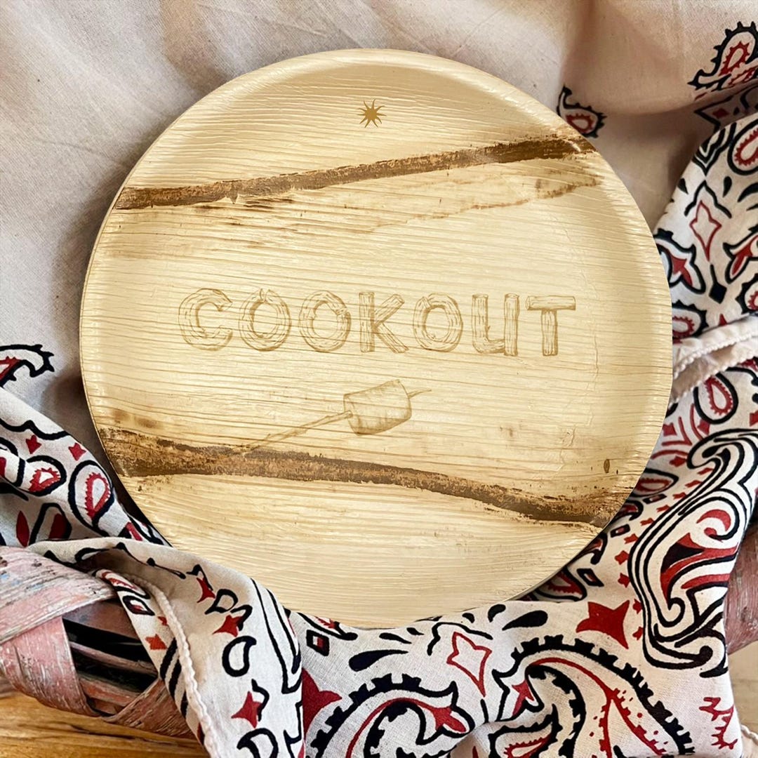 Compostable Palm Leaf Plates | 10 & 12 Inch Round | Eco-friendly for ...