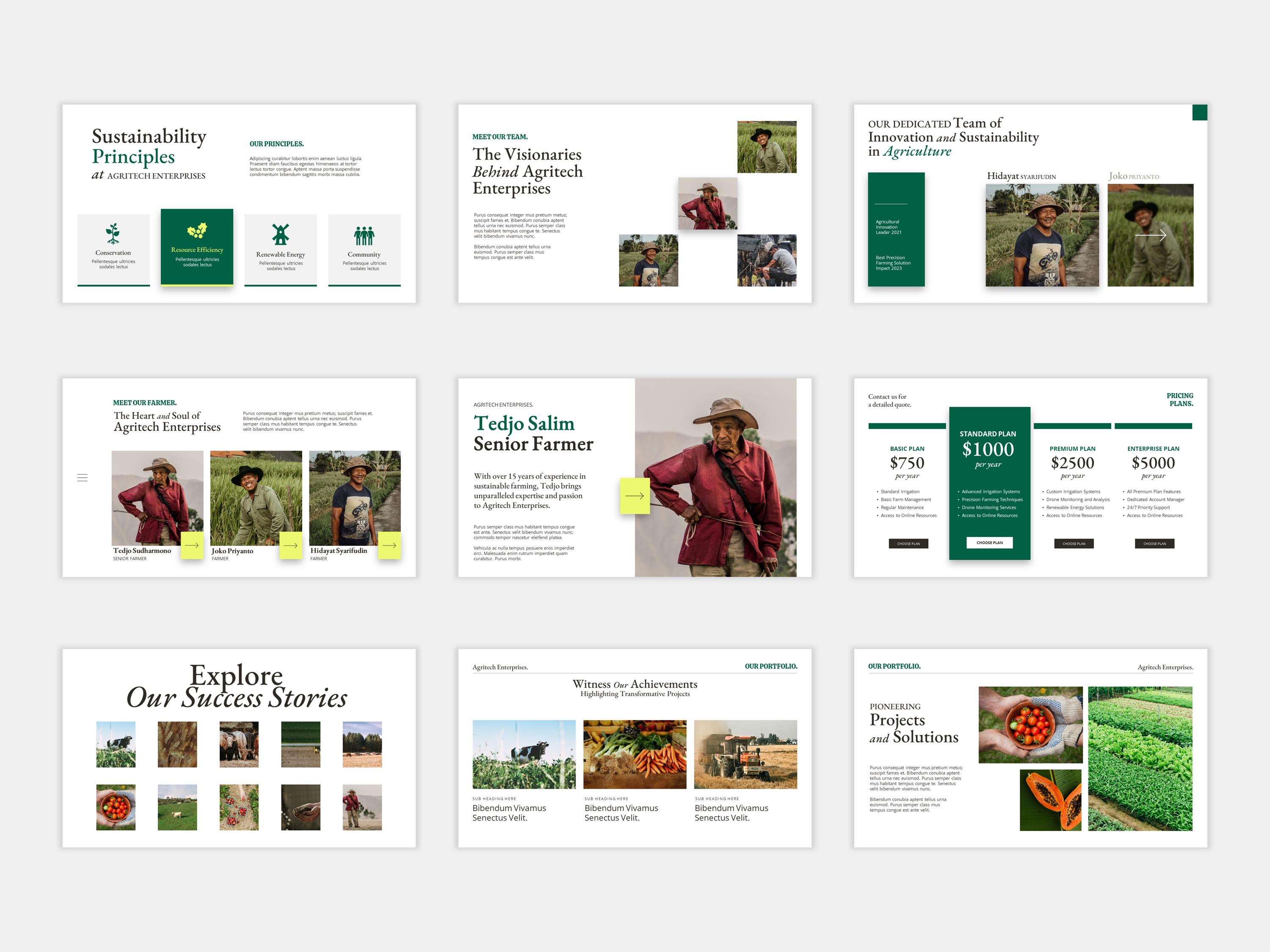 Agritech Farming - Classic and Modern Presentation Template (personal ...