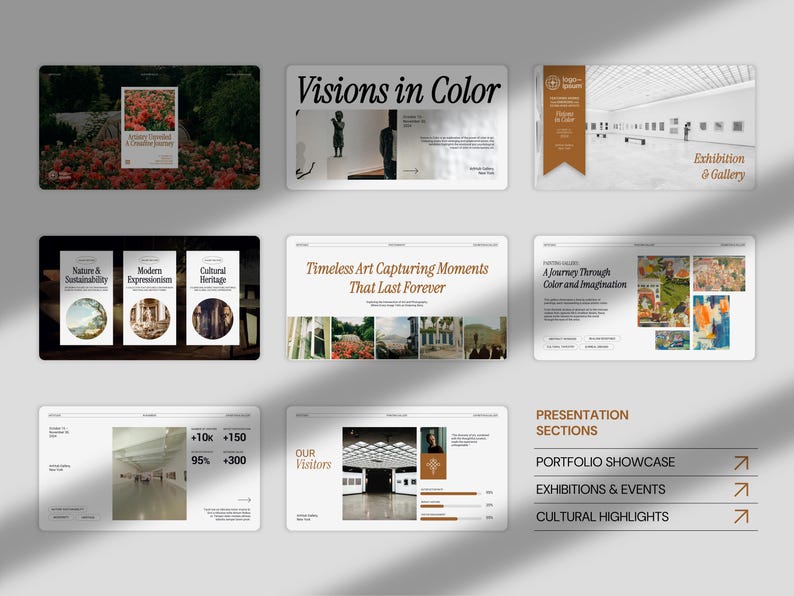 Artistry Exhibit Portfolio Presentation Template (commercial License ...