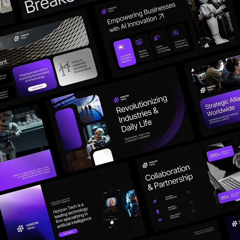 Powerpoint Template Technology - Etsy UK